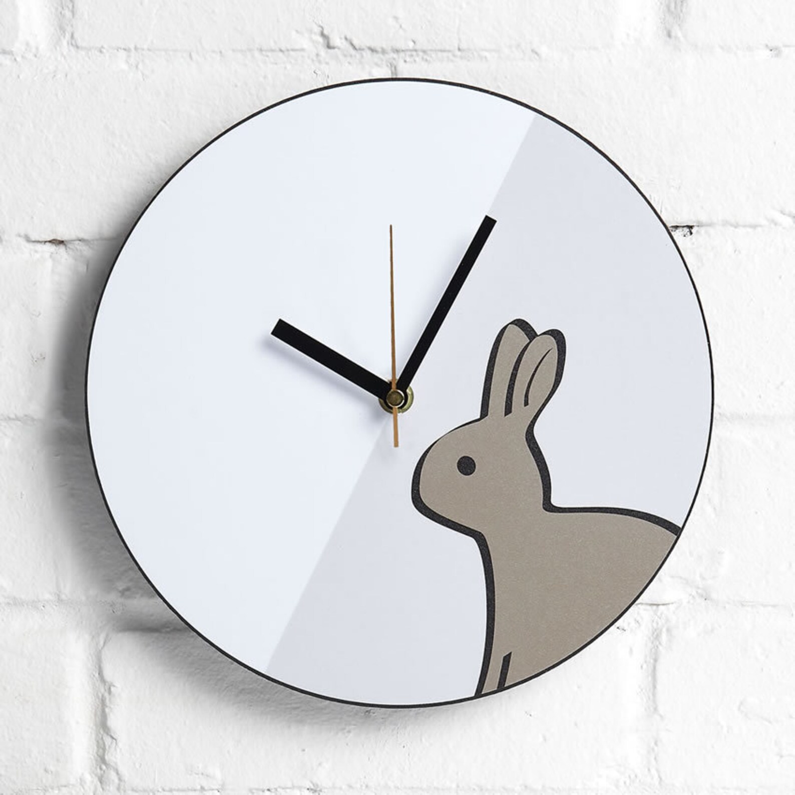 Rabbit Wall Clock Gift for Bunny Lover Rabbit Themed Gifts | Etsy