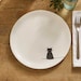 Sitting Cat Dinner Plate, Fine Bone China Side Plate, Cat Tableware ...