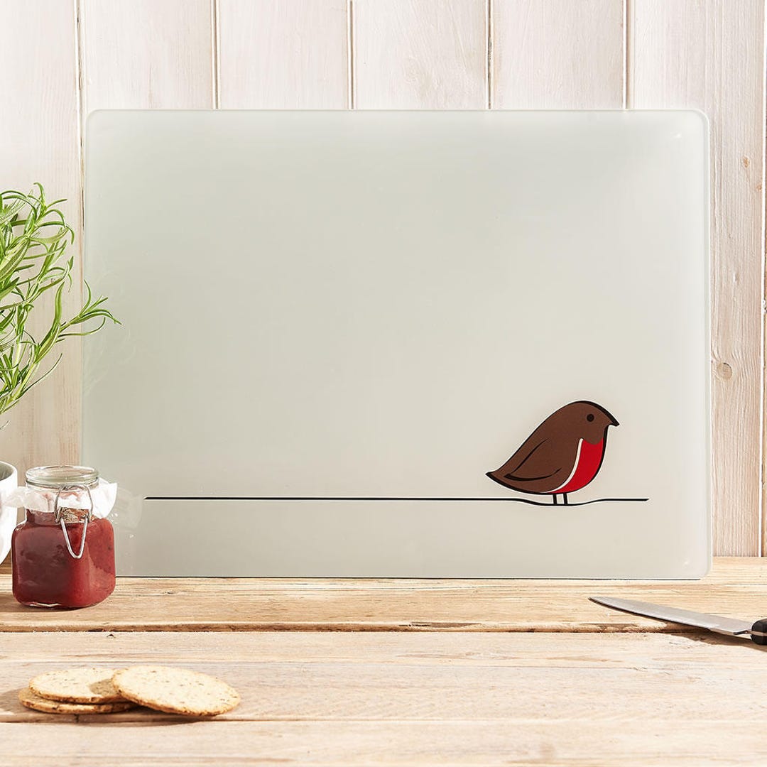 Robin Glass Worktop Saver Chopping Board, Kitchen Worktop Protector ...