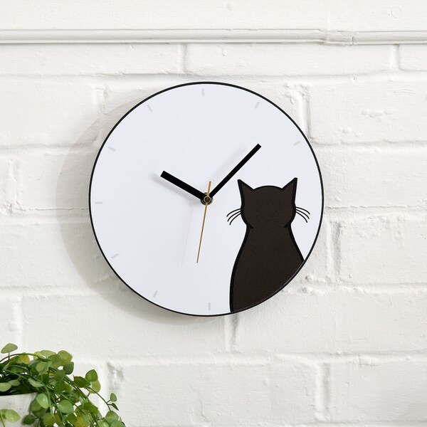Cat Wall Clock - Etsy