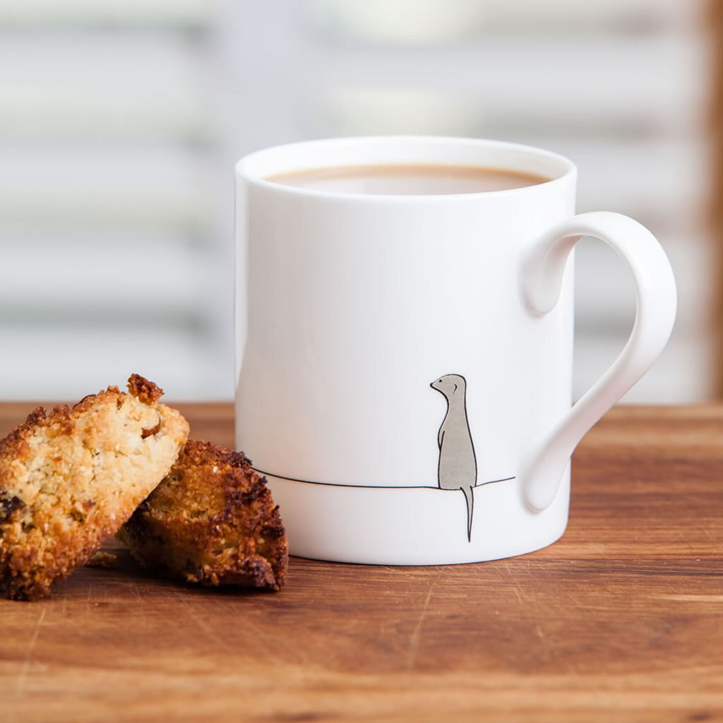 Meerkat Mug Meerkat Gift Fine Bone China Mug Stylish and - Etsy