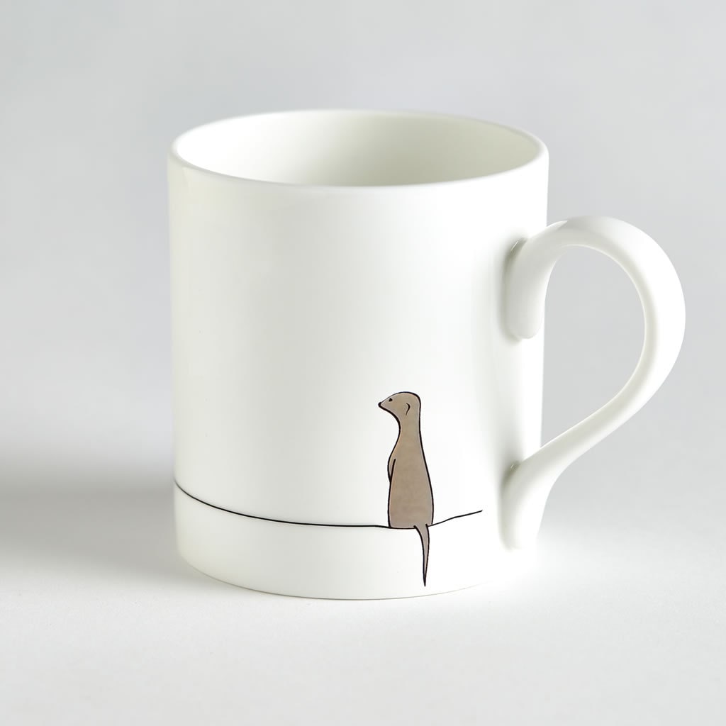 Meerkat Mug Meerkat Gift Fine Bone China Mug Stylish and - Etsy