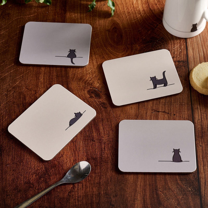 Cat Coaster - Etsy