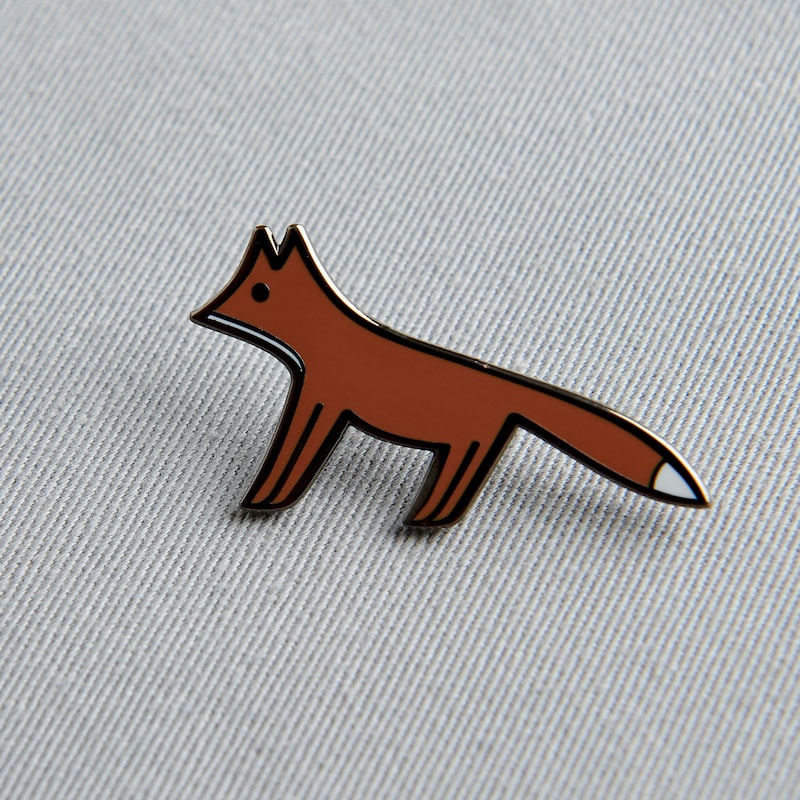 Fox Pin - Etsy