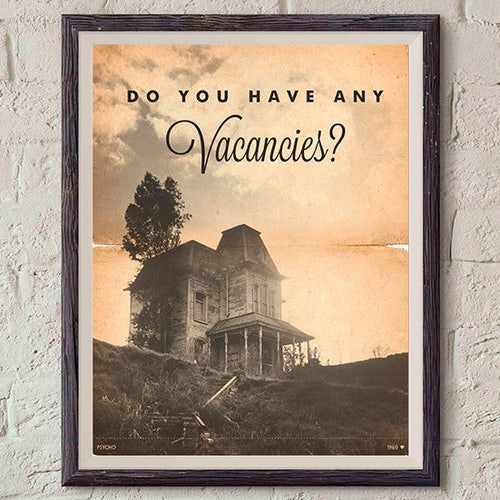 Psycho Movie Poster / Alfred Hitchcock Poster / Psycho Print / - Etsy