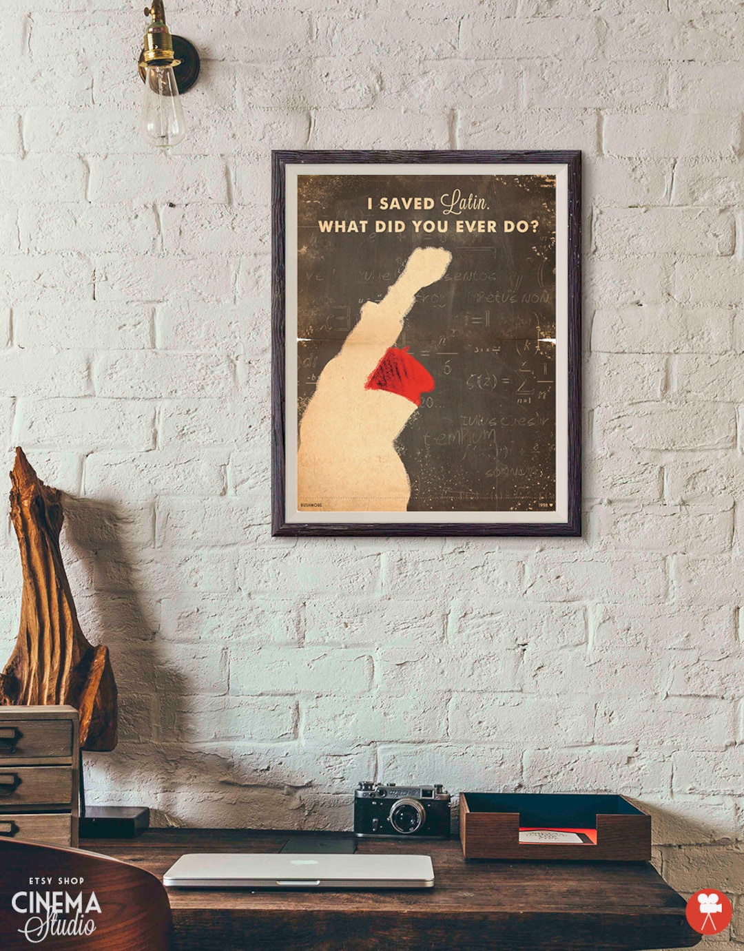 Rushmore Movie Poster / Wes Anderson Print / Rushmore / Silhouette ...