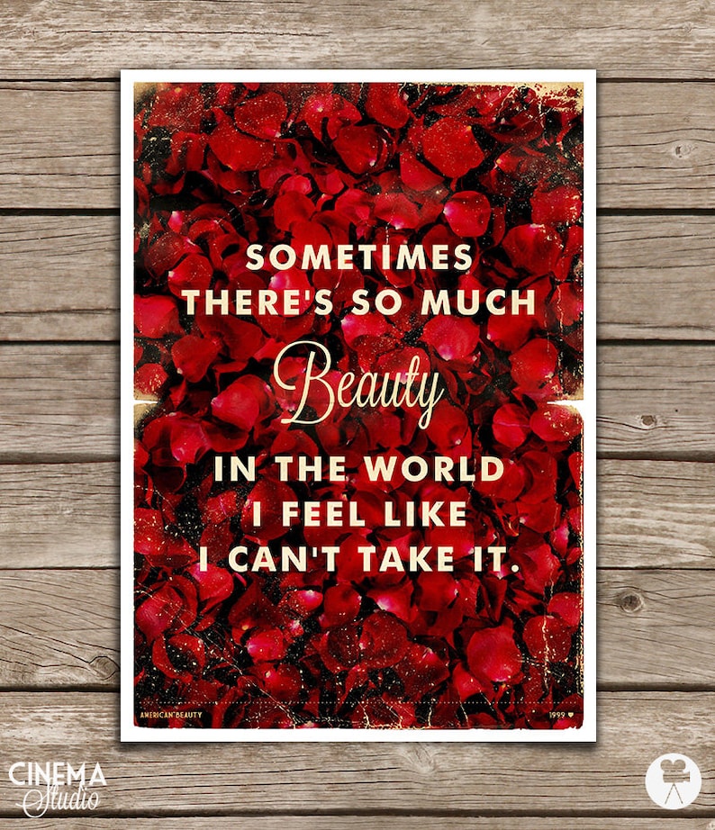 American Beauty Movie Poster / Print Roses / American Beauty - Etsy