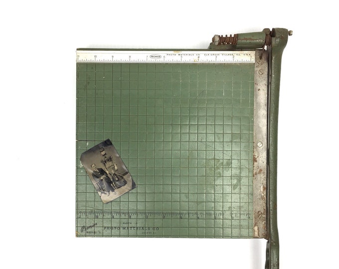 Vintage Paper Cutter Premier Brand Paper Cutter Small Desktop Paper ...