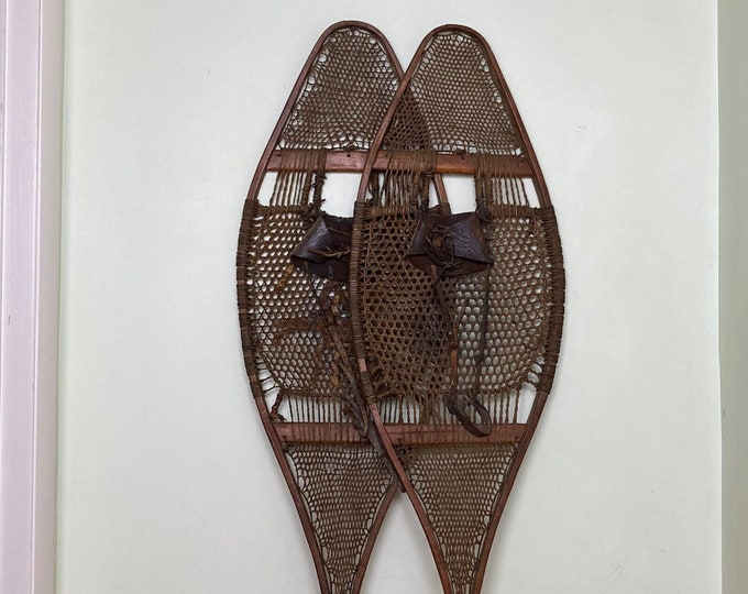 Antique Snowshoes Native American Made Rustic Cabin Snowshoes 1920s - Etsy