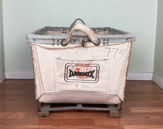 Vintage Industrial Dandux Shipping Cart 1940s Canvas Laundry Cart - Etsy