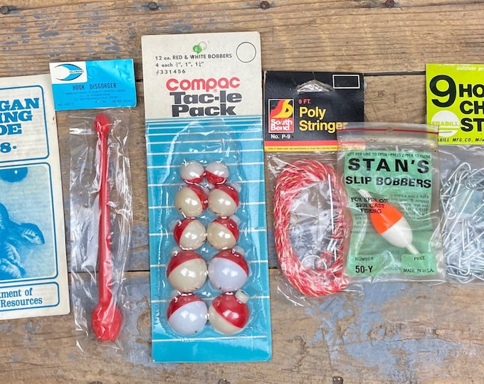 Vintage Fishing Decor Lot 1970s Fishing Bobbers Stringer - Etsy