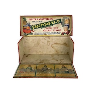 Vintage Parowax Canning Kit 1930s Cardboard Kitchen Advertising Box - Etsy