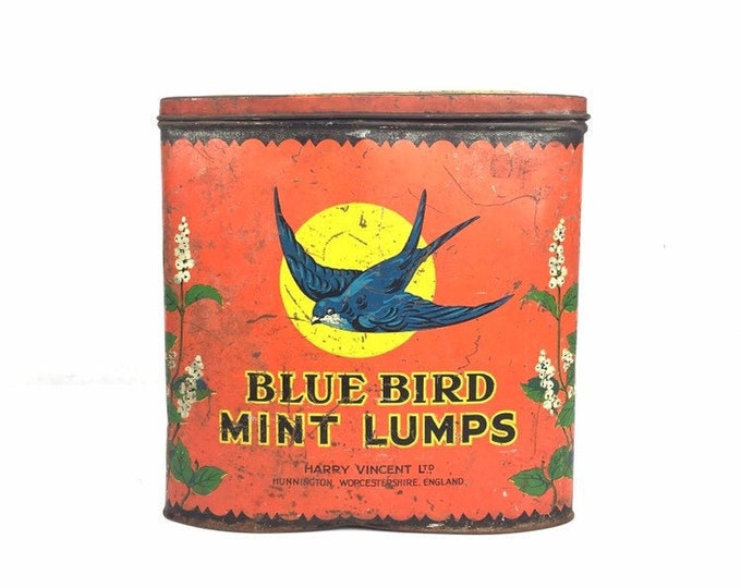 Vintage Blue Bird Mint Lumps Candy Tin 1930s England - Etsy