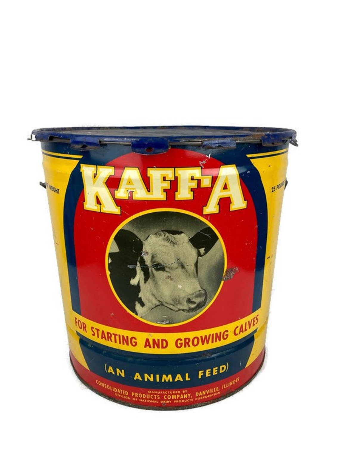 Vintage Kaff a Calf Feed Farm Bucket Cow Advertising - Etsy