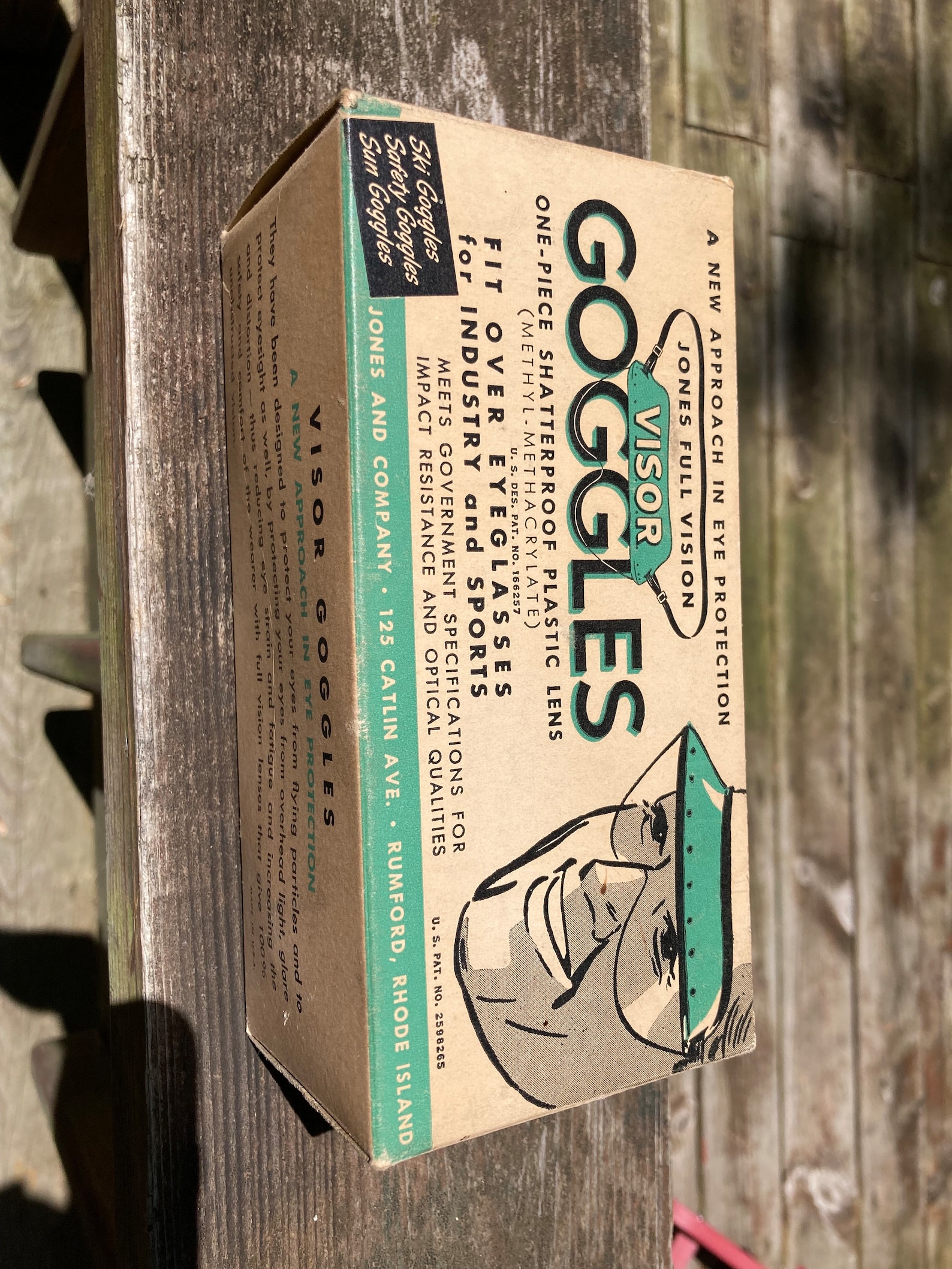 Vintage Jones Full Vision Goggles 1950s NOS - Etsy