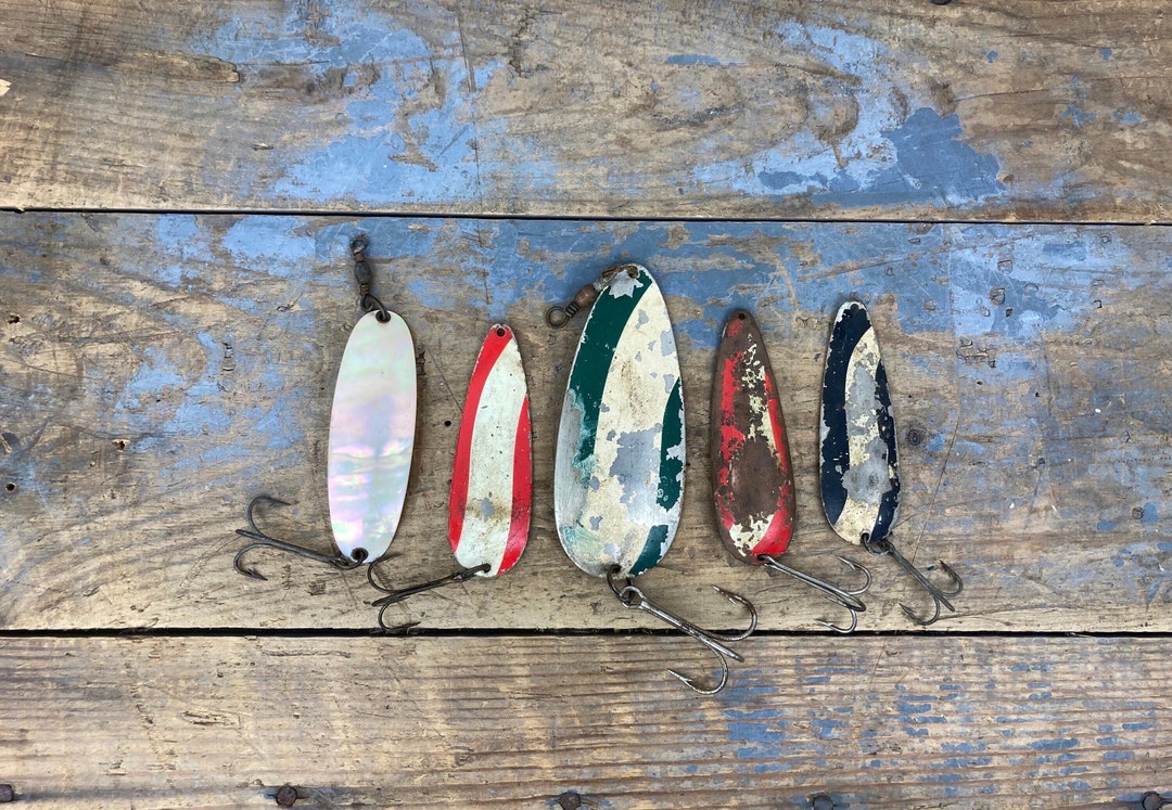 Antique Vintage Spoon Fishing Lures National Expert Muskie Spoon ...