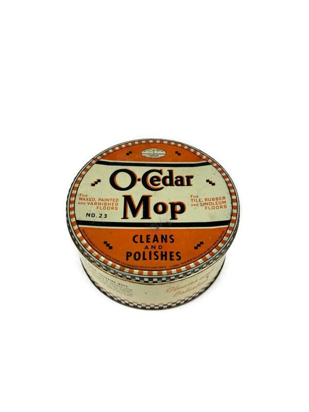 Antique O-cedar Mop Tin, 1938 Farmhouse Decor - Etsy