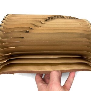 Antique 1880s Imported Letter and Invoice File Expanding File Organizer ...