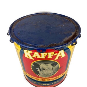 Vintage Kaff a Calf Feed Farm Bucket Cow Advertising - Etsy