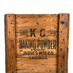 Antique KC Baking Powder Advertising Crate, Vintage Wooden Box - Etsy