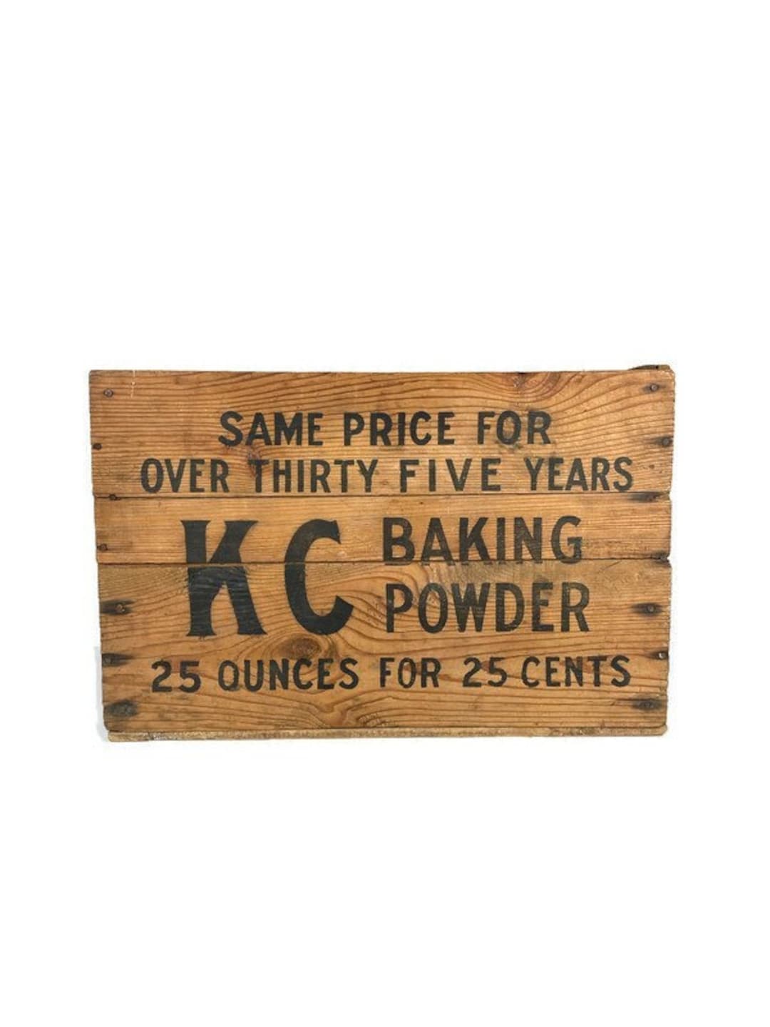 Antique KC Baking Powder Advertising Crate, Vintage Wooden Box - Etsy