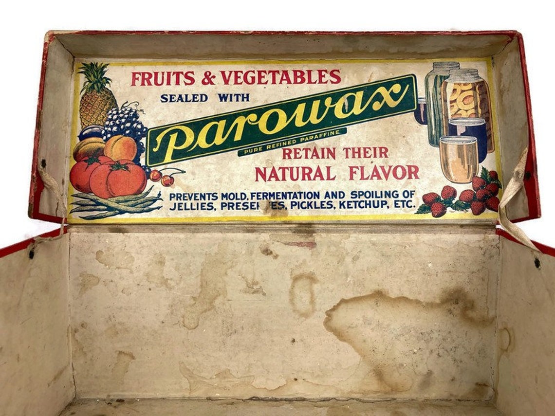 Vintage Parowax Canning Kit 1930s Cardboard Kitchen - Etsy