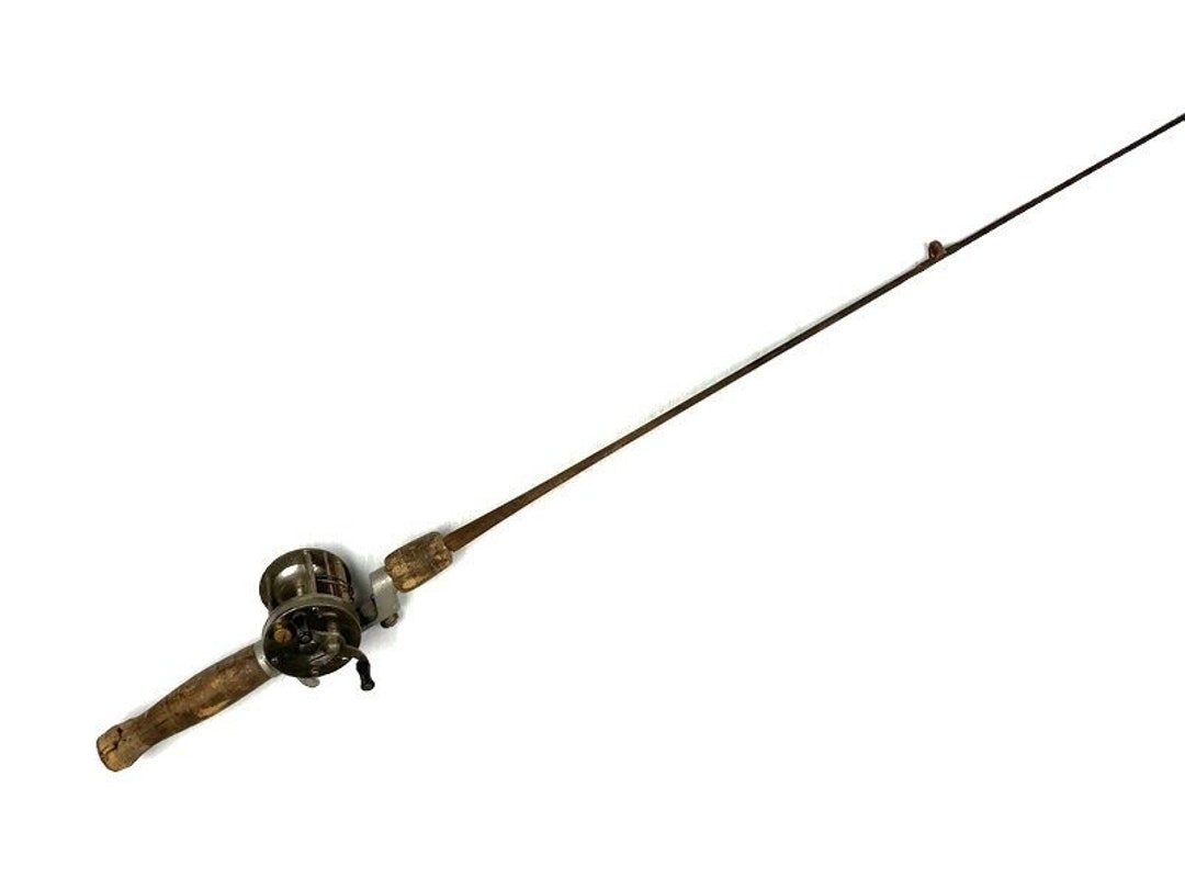 Antique Fishing Rod Steel Fishing Pole American Hoe and Fork Company ...
