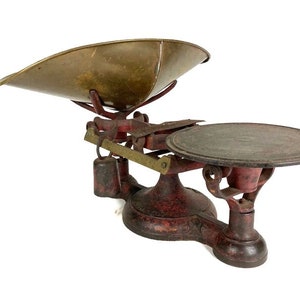 Antique Fairbanks No 2 Merchant Scale Red Cast Iron Scale 1900s - Etsy
