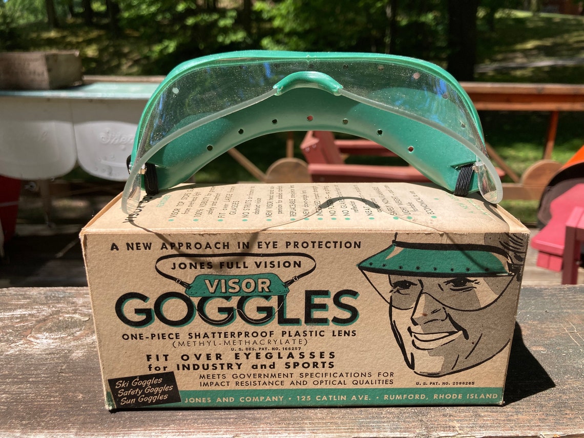 Vintage Jones Full Vision Goggles 1950s NOS - Etsy