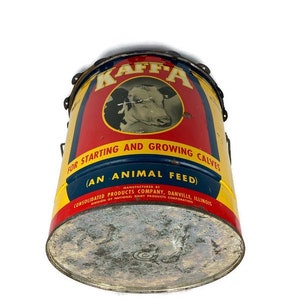 Vintage Kaff a Calf Feed Farm Bucket Cow Advertising - Etsy