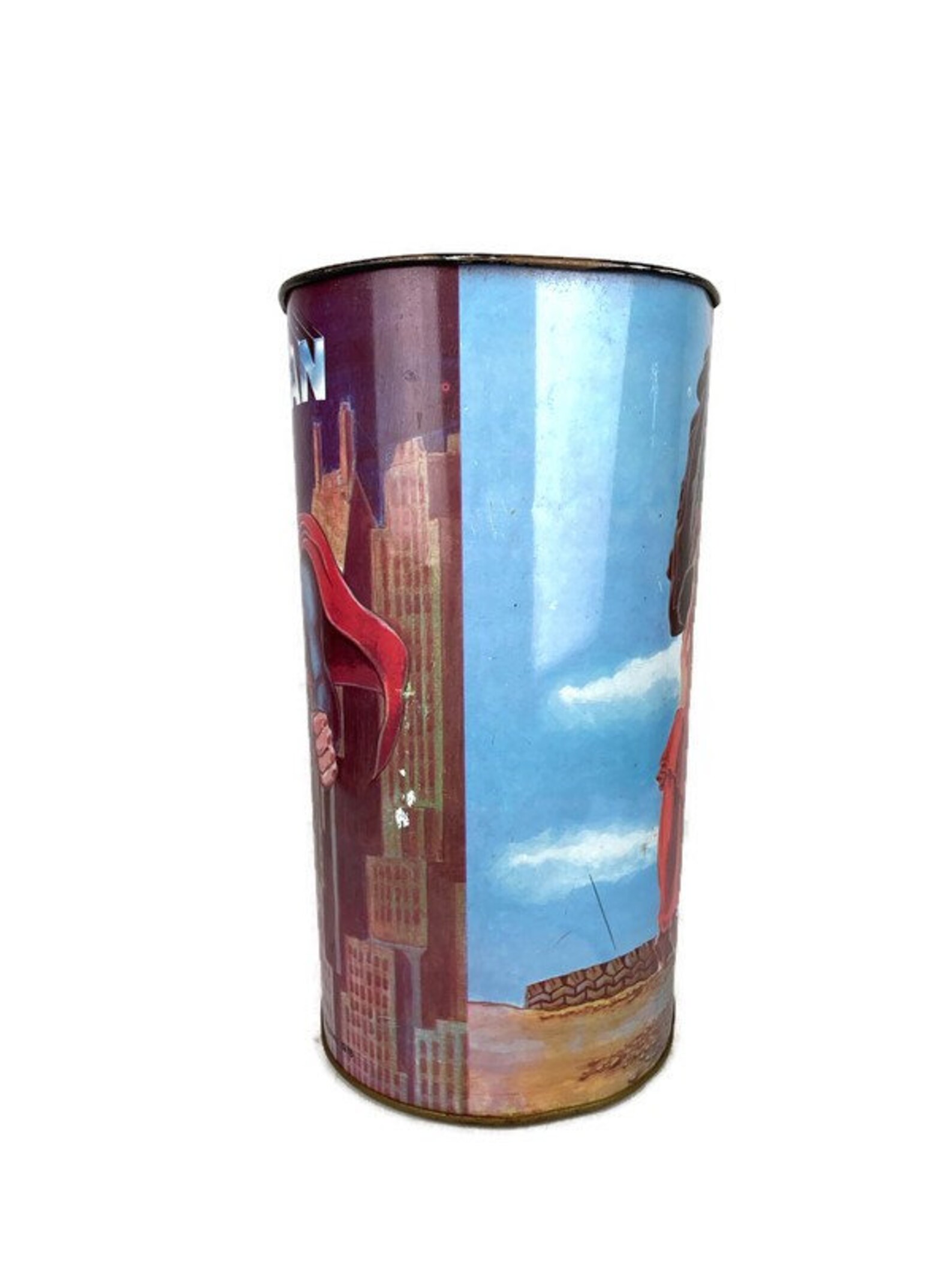 Vintage Superman Trash Can 1978 DC Comics Cheinco USA - Etsy