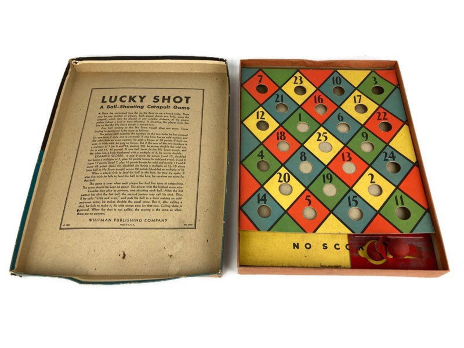 Vintage 1935 Lucky Shot Board Game Whitman Publishing | Etsy