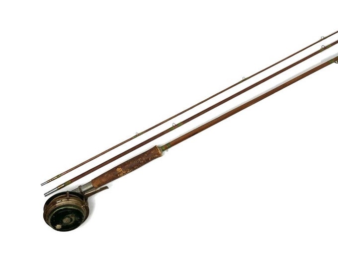 Vintage Fly Rod 1940s Three Piece Wooden Fishing Rod With Cover - Etsy