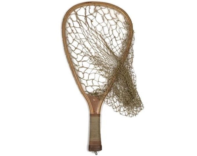 Antique Trout Net 1950s Old Wood Hand Net Fishing Net Cabin Decor ...