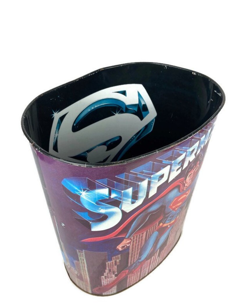 Vintage Superman Trash Can 1978 DC Comics Cheinco USA - Etsy