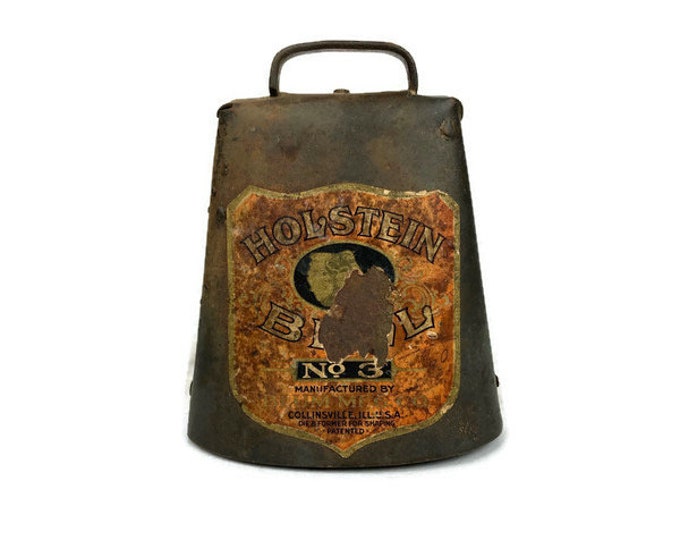 Antique Large Brass Blum No 3 Holstein Cow Ox Bell - Etsy