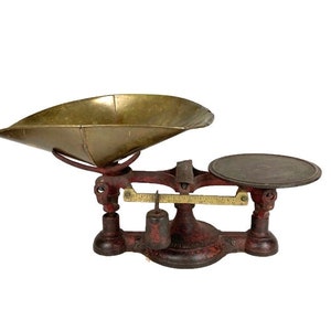 Antique Fairbanks No 2 Merchant Scale Red Cast Iron Scale 1900s - Etsy