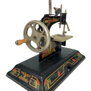 Antique Casige German Sewing Machine Childs Toy Hand Painted 1940s - Etsy