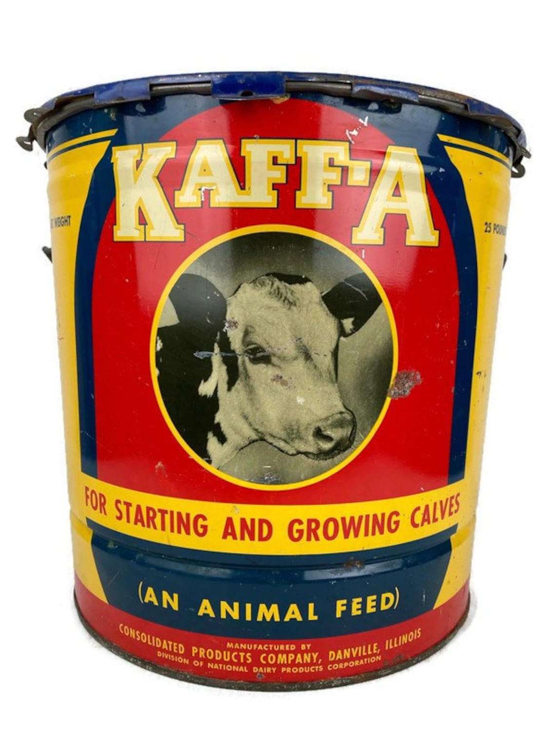 Vintage Kaff a Calf Feed Farm Bucket Cow Advertising - Etsy