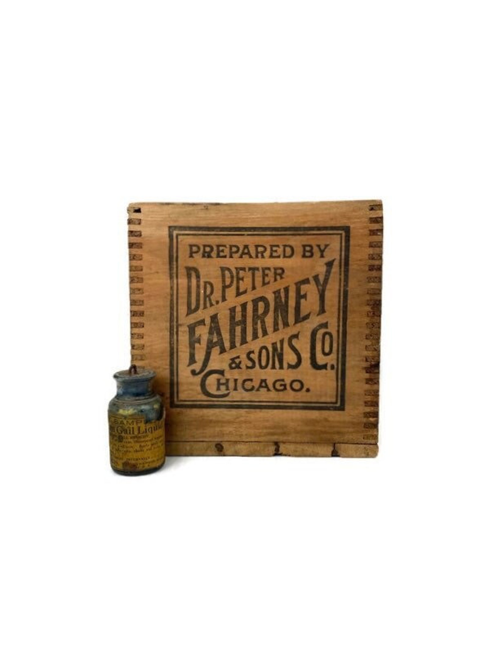 Antique Medical Crate Wood Crate Quack Medicine Crate Dr Peter - Etsy