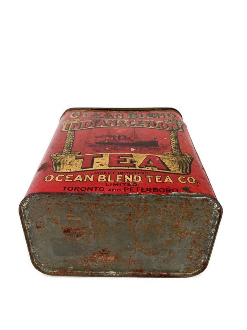 Vintage Ocean Blend Tea Company Tin 1930s Nautical Tea - Etsy