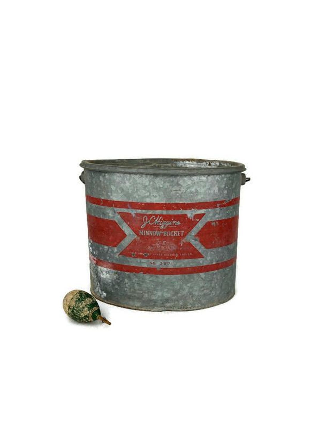 Vintage Oval Minnow Bucket JC Higgins No 3571 Sears Roebuck Minnow ...