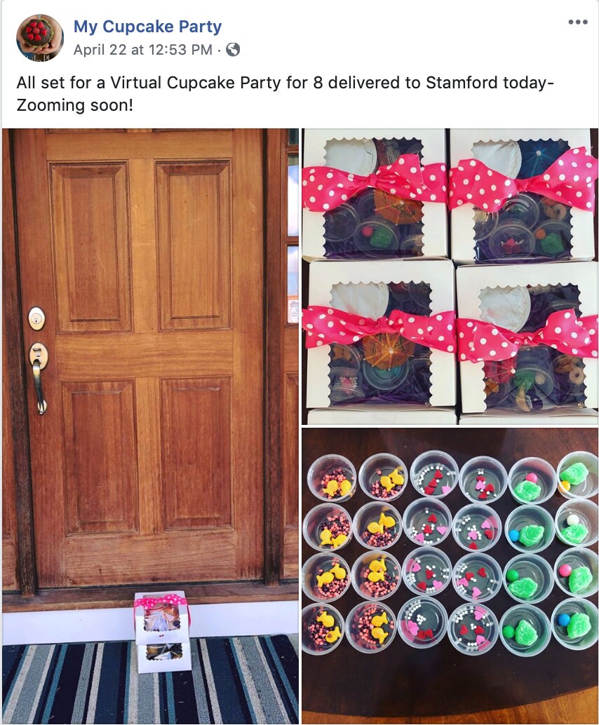 Virtual Cupcake Decorating Birthday Party for 5 in A Box to Go - Etsy