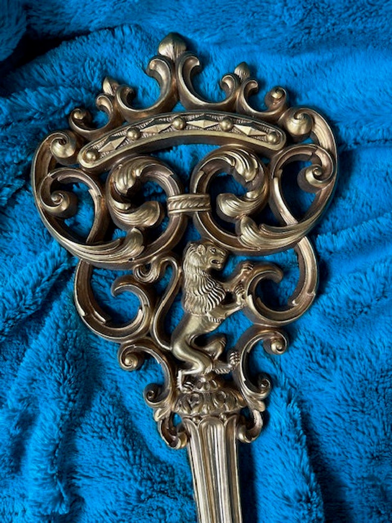 Gold Key Wall Plaque Hanging Key Holder. Mid Century Modern, Hollywood ...