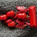 Brooch Cherry Red Bakelite Acorn and Leaves on Celluloid Chain. Perfect ...