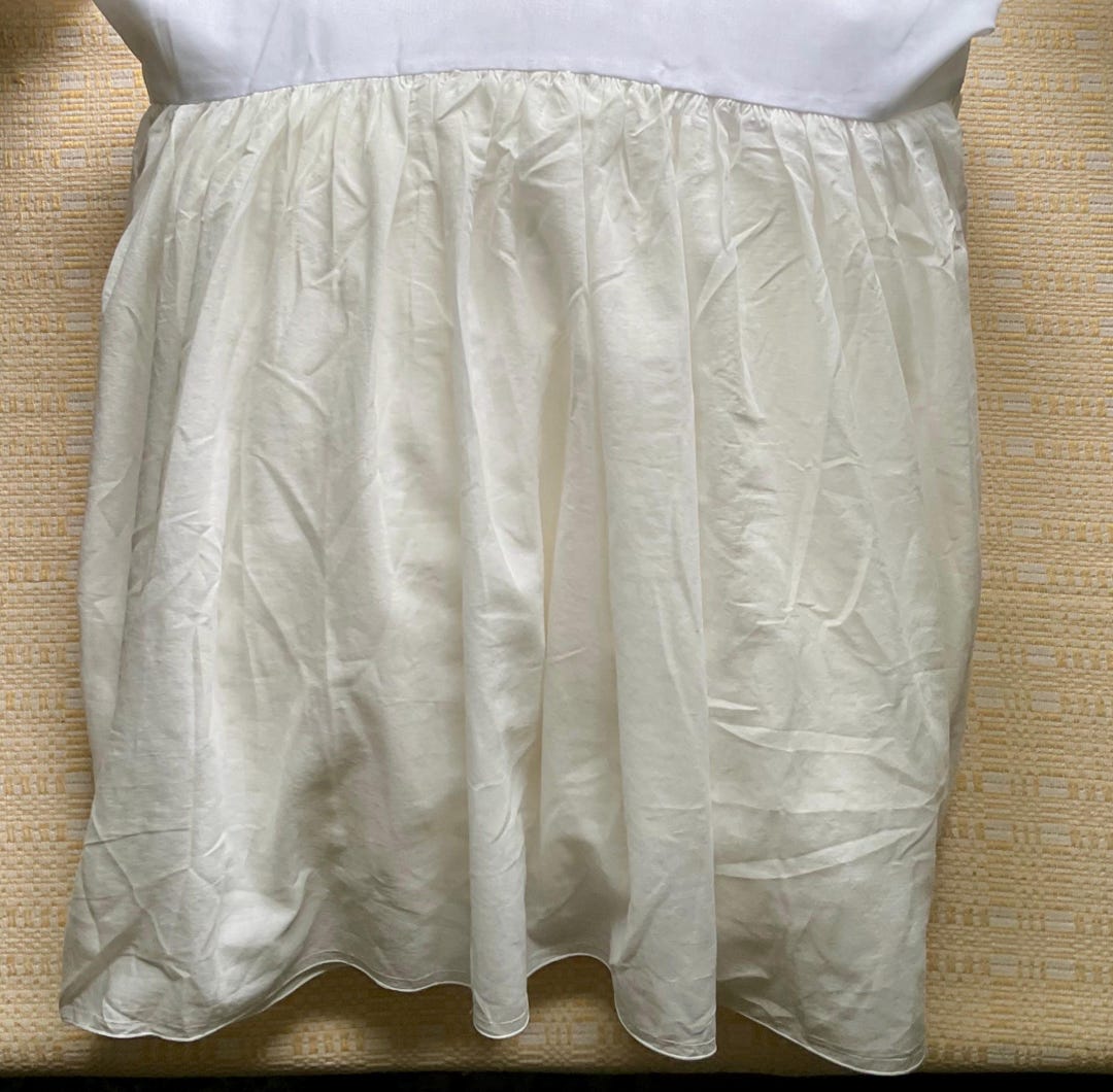 Gathered Ivory Voile Bedskirt Queen Size 1872 Bloomingdale’s - Etsy