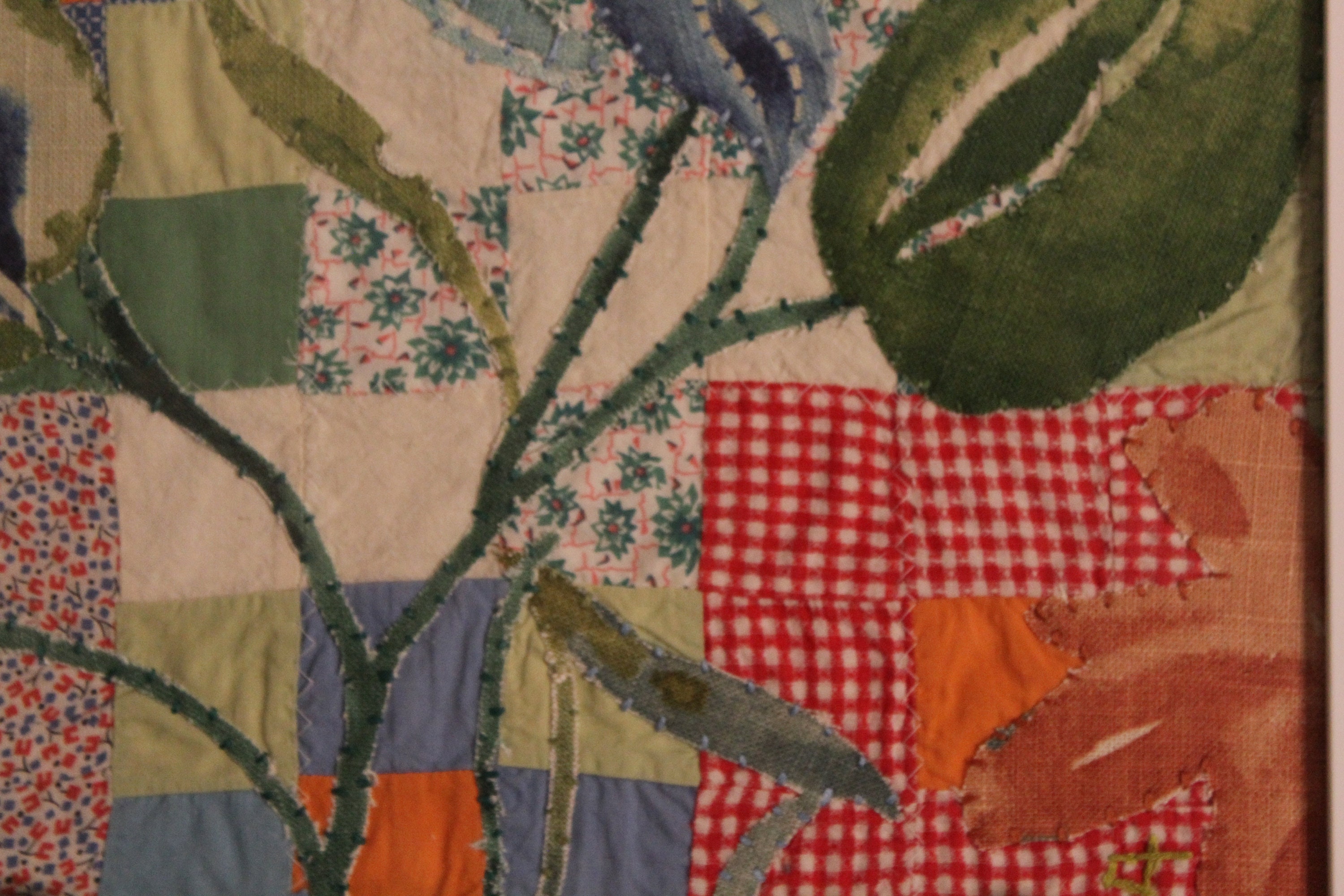 Fabric Collage Art - Etsy