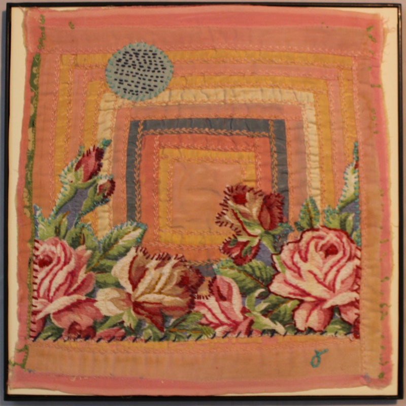 Fabric Collage Art - Etsy