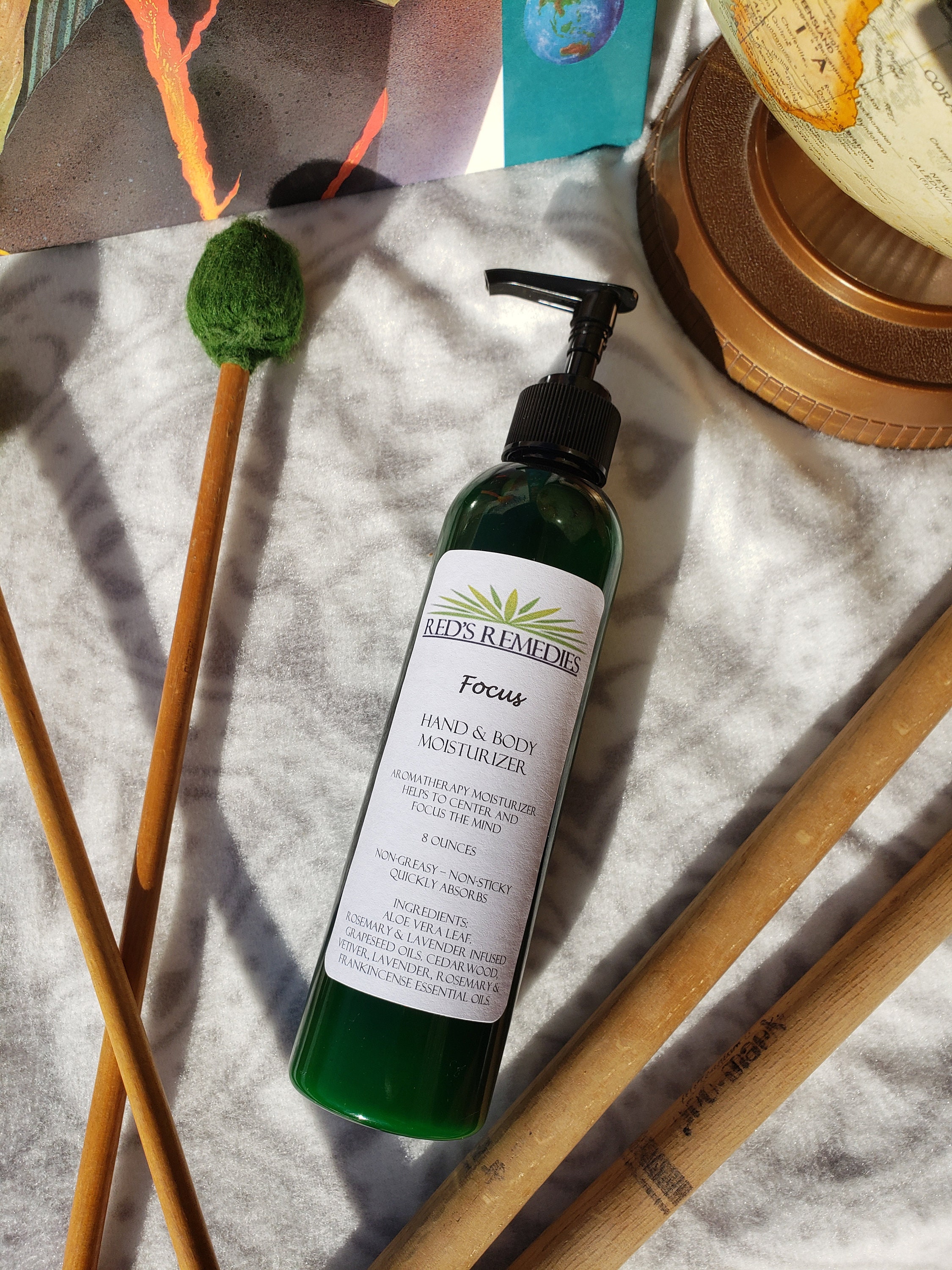 Focus Hand & Body Moisturizer Aromatherapy for Concentration Safe for ...