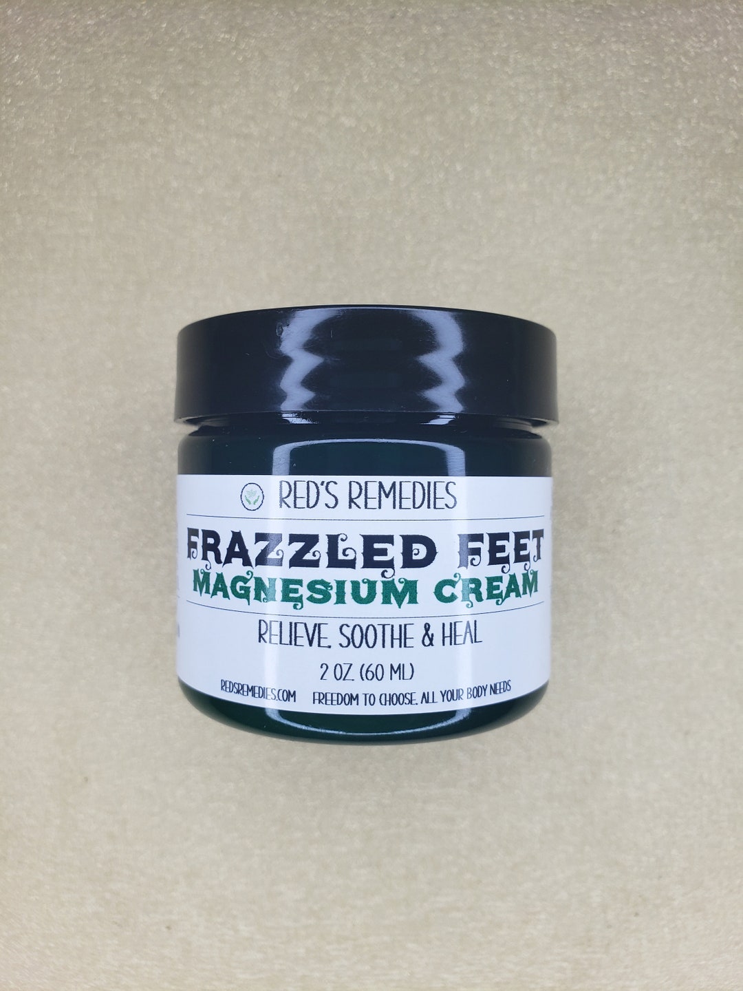 Frazzled Feet | Magnesium Foot Cream | 2 Oz. | Thick Pain Relief Cream ...